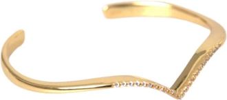 Nialaya Femme, Accessoires, Jaune, Taille: M Bracelet style or avec ailes arqu&eacute;es