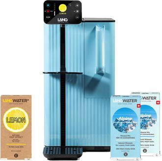 Lang WATER Osmoseanlage Auftisch TheWell 2 - mit Mineralisierung, Aromen, Hei&szlig;wasserspender - Umkehrosmoseanlage f&uuml;r Trinkwasser inkl. 4-stufigem Wasserfil