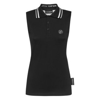 Plein Sport Femme, Tops, Noir, Taille: 38 FR Hauts sans manches