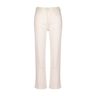 Mother High-Waist Zip Ankle Baumwolljeans - - Jeans - Damen - Wei&szlig; - W24