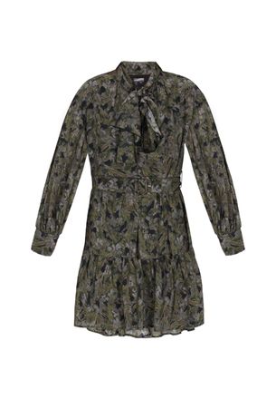 Dreimaster Dreimaster Kleid Frauen schwarze Blume