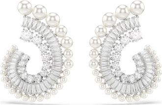 Swarovski Femme, Accessoires, Blanc, Taille: ONE Size Boucles doreilles puces