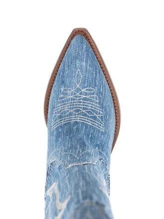 Sonora Western Denim Boot - Blue