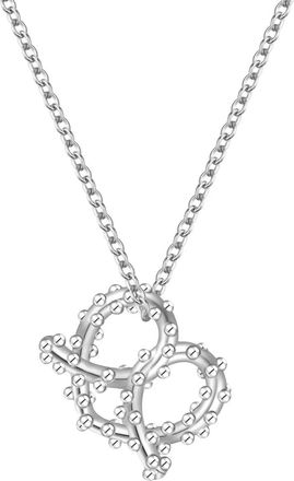 Glanzst&uuml;cke M&uuml;nchen Halskette - Sterling Silber Halskette Herz-Breze - Gr. unisize - in Silber - f&uuml;r Damen