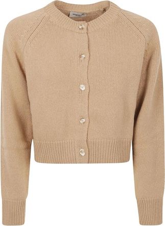 Max Mara Gilet Ombrosa - Femme - Pulls - Beige - Taille: 40 FR