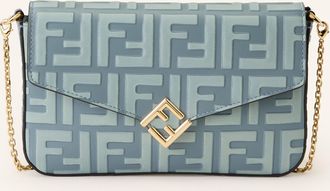 Fendi Geldb&ouml;rse Ff Diamonds Zum Umh&auml;ngen blau