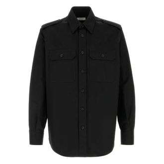 Alexander McQueen Schwarzes Casual Hemd f&uuml;r M&auml;nner - - Shirts - Herren - Schwarzk - M