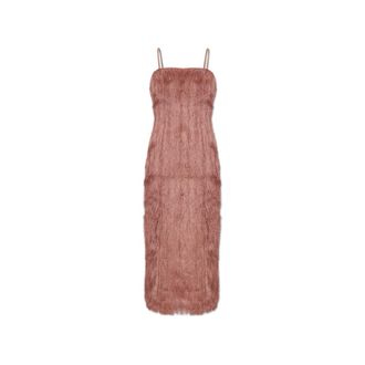 Balmain Fransenkleid - - Dresses - Damen - Rosa - XS