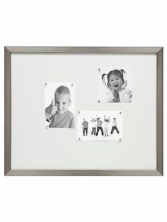 Deknudt Frames S41VD1 Magnetwand Silber 40x50cm mit 10 weissen Magneten