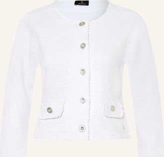 Monari Monari Strickjacke Mit 3/4-Arm weiss