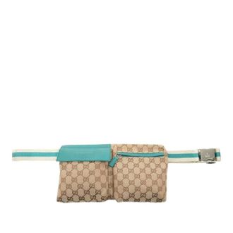 Gucci Sac banane en toile Pre-owned - Femme - Pre-owned - Beige - Taille: ONE Size