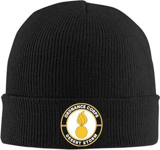 Generic Corps des Munitions des États-Unis Tempête du Désert Femme Homme Bonnets Tricoté Coupe-Vent Skull Cap Chaud Bonnet De Pêcheur pour Course À Pied Sport