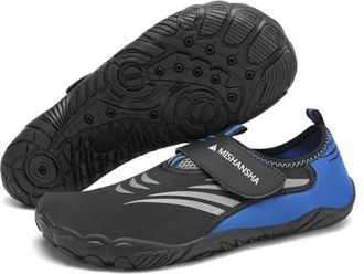 Mishansha Badeschuhe Herren Damen Wasserschuhe Rutschfeste Schwimmschuhe Schnelltrocknende Aquaschuhe Strandschuhe Neoprenschuhe für Meer Steinstrand Oxford Bla