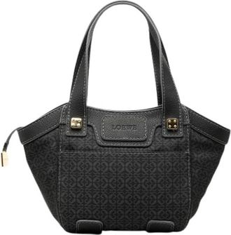 Loewe Pre-owned Canvas Tote Bag - - Pre-owned - Damen - Schwarzk - ONE SIZE