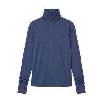 Thom Krom Col roul&eacute; W TS 627 - Femme - Pulls - Bleu - Taille: 40 FR