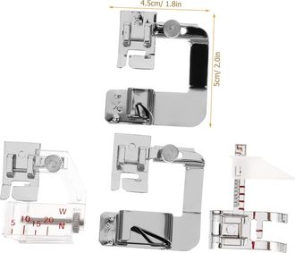 Holibanna 9 Stück Teiliges Nähmaschinen mit Austauschbaren Kleinen Nähfüßen Stabilem Rollsaum Vielseitig Einsetzbar Installieren Professionelles Zubehör für Prä