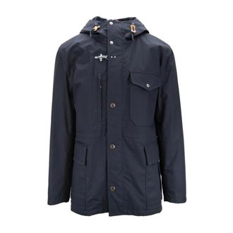 Fay Herren Kapuzenjacke mit Kn&ouml;pfen - - Jackets - Herren - Blau - XL