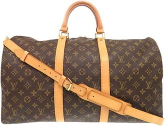 Louis Vuitton unisex, Pre-owned, Brun, Taille: ONE Size Pre-owned Keepall Bandouliere 50