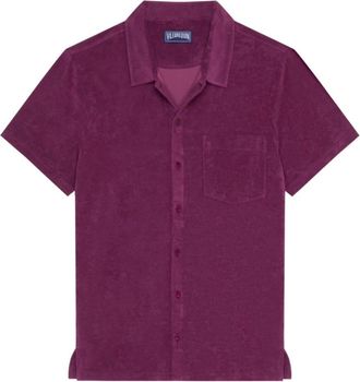 Vilebrequin Homme, Chemises, Violet, Taille: L Terry Bowling Shirt Solid