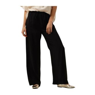 Moss Copenhagen Weite Schwarze Hose - - Trousers - Damen - Schwarzk - XS