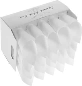 Hemobllo Konfetti Papiert&uuml;tenhalter Satz f&uuml;r Hochzeiten 20 Loch Papierkonfetti Kegelhalter in Wei&szlig; Party Dekoration f&uuml;r Geburtstagsfeiern und Junggesellinnenab