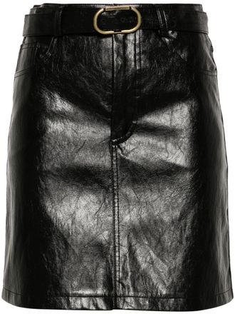 Twin-Set minijupe à taille ceinturée - Noir