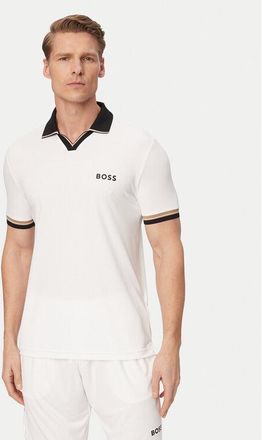 HUGO BOSS Poloshirt Serve 2 50559200 Wei&szlig; Slim Fit