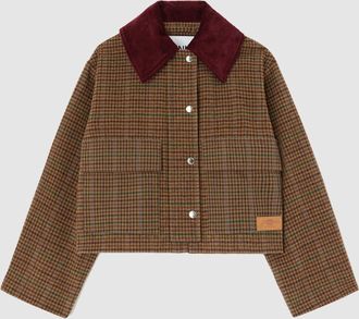 Ganni Veste Heavy Check Twill Multicolour