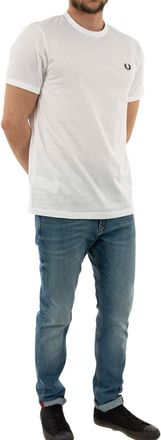 Fred Perry Herren Ringer T-Shirt Kurzarm Shirt, 100