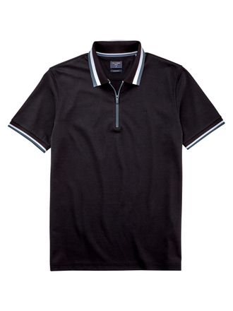 Olymp Herren Polo-Shirt Kurzarm Casual.Wirk,Interlock,984 Casual Circular Knit Regular fit,99 Keine Zuordnung möglich,schwarz 68,M