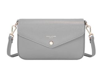 David Jones Paris - Pochette Femme - Sac port&eacute; travers - Similicuir - Taille Petite - Accesoire Pratique - Evenement Soir&eacute;e Sortir Ville Mode Tendance L&eacute;g&egrave;re Band