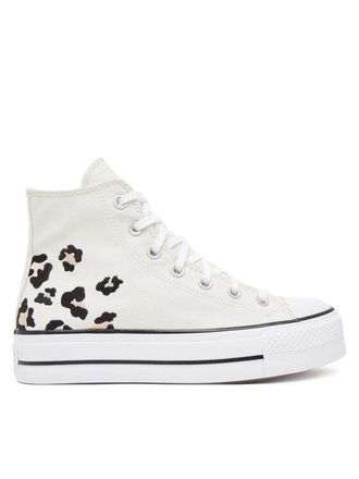 Converse Sneakers aus Stoff Chuck Taylor All Star Lift Platform A14936C Écru