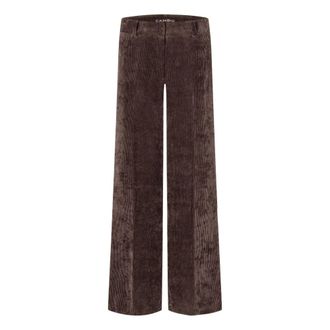 Cambio Femme, Pantalons, Brun, Taille: 48 FR Amelie Bukse