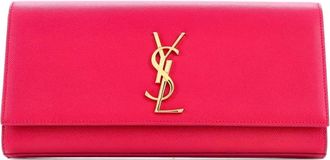 Saint Laurent Classic Monogram Leather Long clutch bag - Rosa