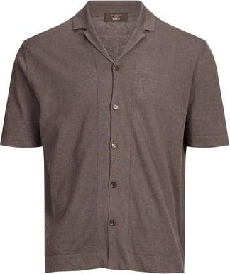 Slowear Chemise &agrave; manches courtes en lin et coton