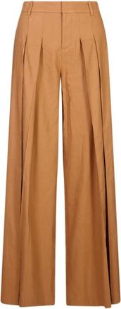 Alice & Olivia Femme, Pantalons, Brun, Taille: 34 FR Wide Pantalons