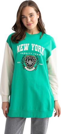 DeFacto Damen Z2073az Tunic Shirt, Grün, XXL EU