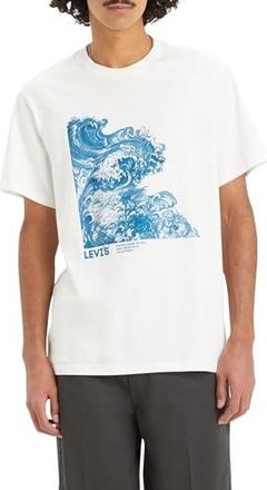 Levi's Homme Ss Relaxed Fit Tee, Wave Aop Hl Logo White+, XL