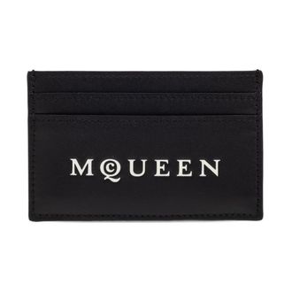 Alexander McQueen Schwarze Graue Leder Clutch Stilvolles Design - - Accessories - Herren - Schwarzk - ONE SIZE