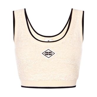 Elisabetta Franchi Maglia - - Tops - Damen - Wei&szlig; - S