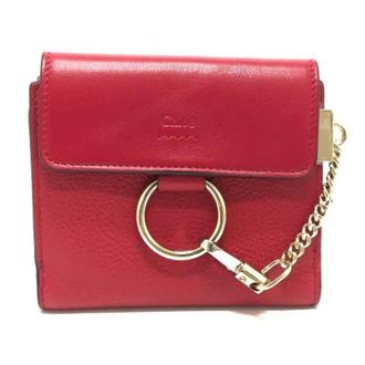 Chlo&eacute; Pre-owned Leather Wallet - Femme - Pre-owned - Rouge - Taille: ONE Size