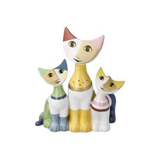 GOEBEL Katzenfamilie Famiglia Felice von der K&uuml;nstlerin Rosina Wachtmeister aus Biskuit-Porzellan, 31-373-01-1