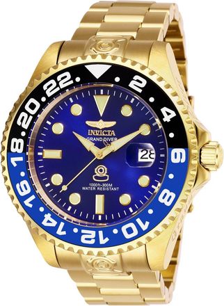 Invicta Grand Diver 27971 Herrenuhr - Automatikwerk - Edelstahl mit blauem Zifferblatt - 47 mm
