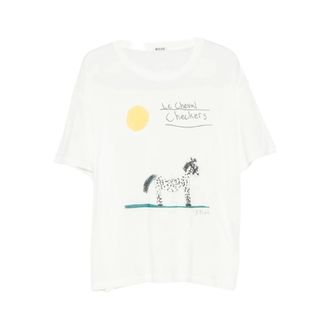 Bode T-shirt Mrf26Cs019 - Homme - Tops - Blanc - Taille: M