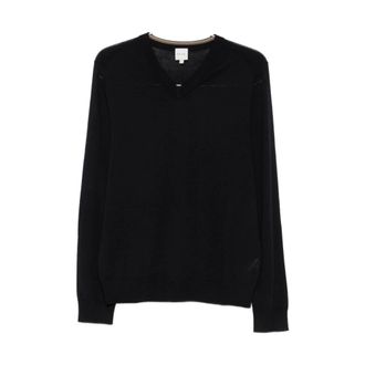 Paul Smith Homme, Pulls, Bleu, Taille: 2XL Pull col en V