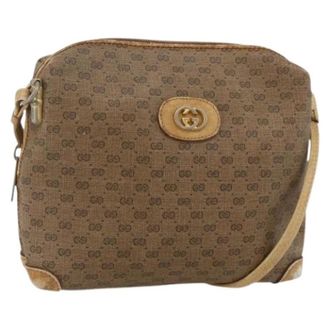Gucci Pre-owned Micro GG PVC Schultertasche - - Pre-owned - Damen - Beige - ONE SIZE
