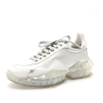 Jimmy Choo London Wei&szlig;e Lederschuhe Diamond Stil - - Shoes - Damen - Wei&szlig; - 36 EU