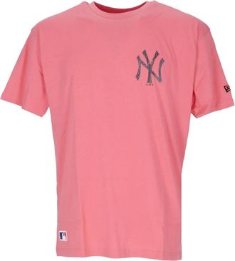 New Era MLB R&uuml;ckenf&uuml;llungsdruck Tee - - Tops - Herren - Rosa - L