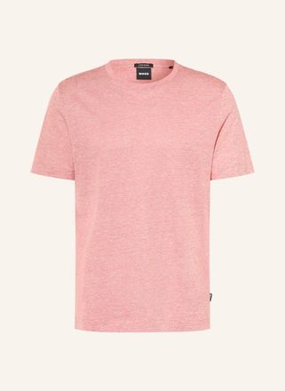 HUGO BOSS T-Shirt Thompson Mit Leinen rot