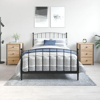 vidaXL Nachttische 2 Stk. Sonoma-Eiche 40x36x60 cm Holzwerkstoff - Vidaxl